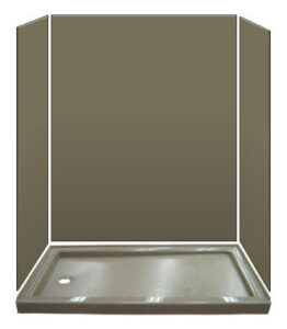 Custom Full Height Shower Base - The Onyx Collection