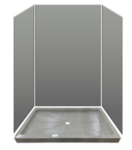 Standard Full Height Shower Base - The Onyx Collection